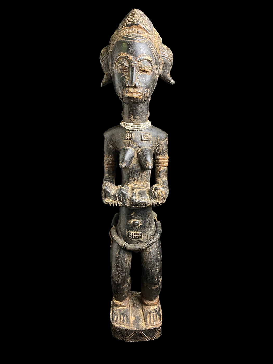 Maternity or Mother and Child Figure - Baule People, Ivory Coast