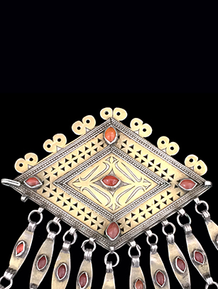 Robe Fastener (1) - Tekke people, Turkmenistan (Central Asia)